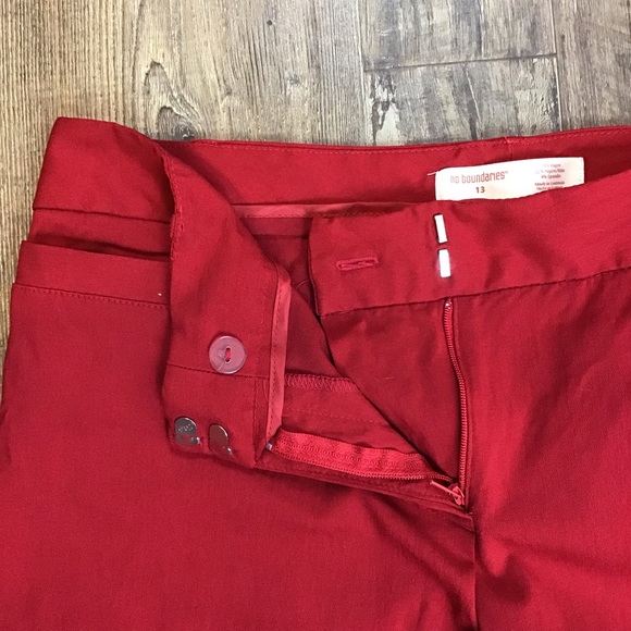 No Boundaries | Pants & Jumpsuits | No Boundaries Tight Fit Red Stretch ...